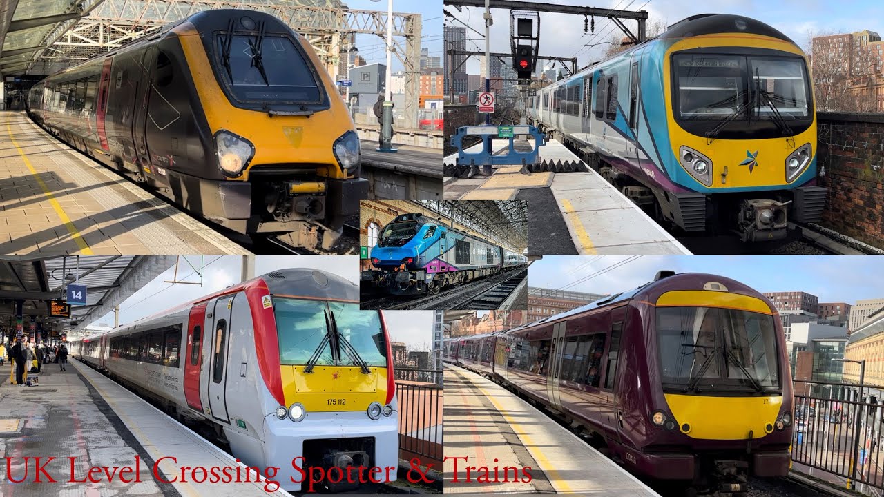 Trains at Manchester Piccadilly Railway Station, Greater Manchester ...