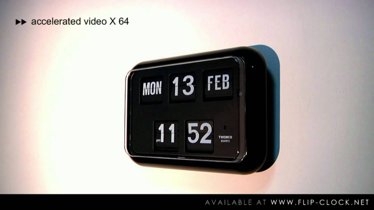 Twemco Flip Clock (Official product video by www.flip-clock.net) Model ...