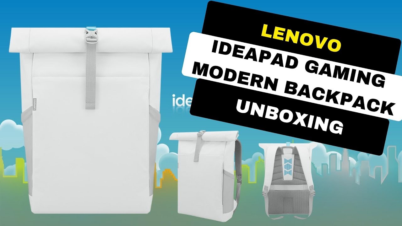 Lenovo IdeaPad Gaming Modern Backpack (White) Unboxing | #Lenovo # ...