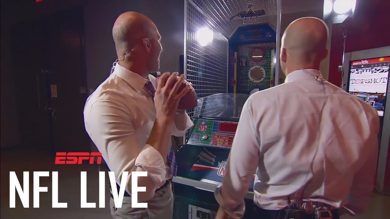 Matt Hasselbeck, Tim Hasselbeck Compete In NFL Pop-A-Shot | NFL Live ...