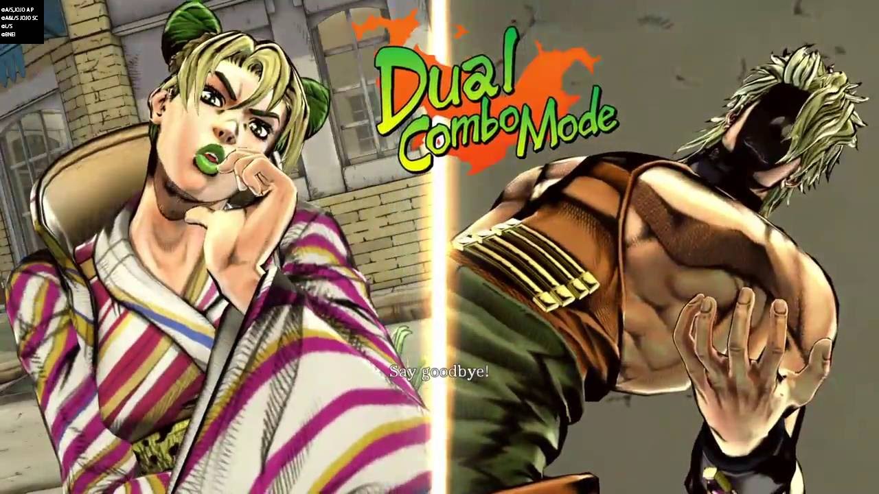 JoJo's Bizarre Adventure: EoH Jolyne and Dio vs Jotaro and Joseph - YouTube