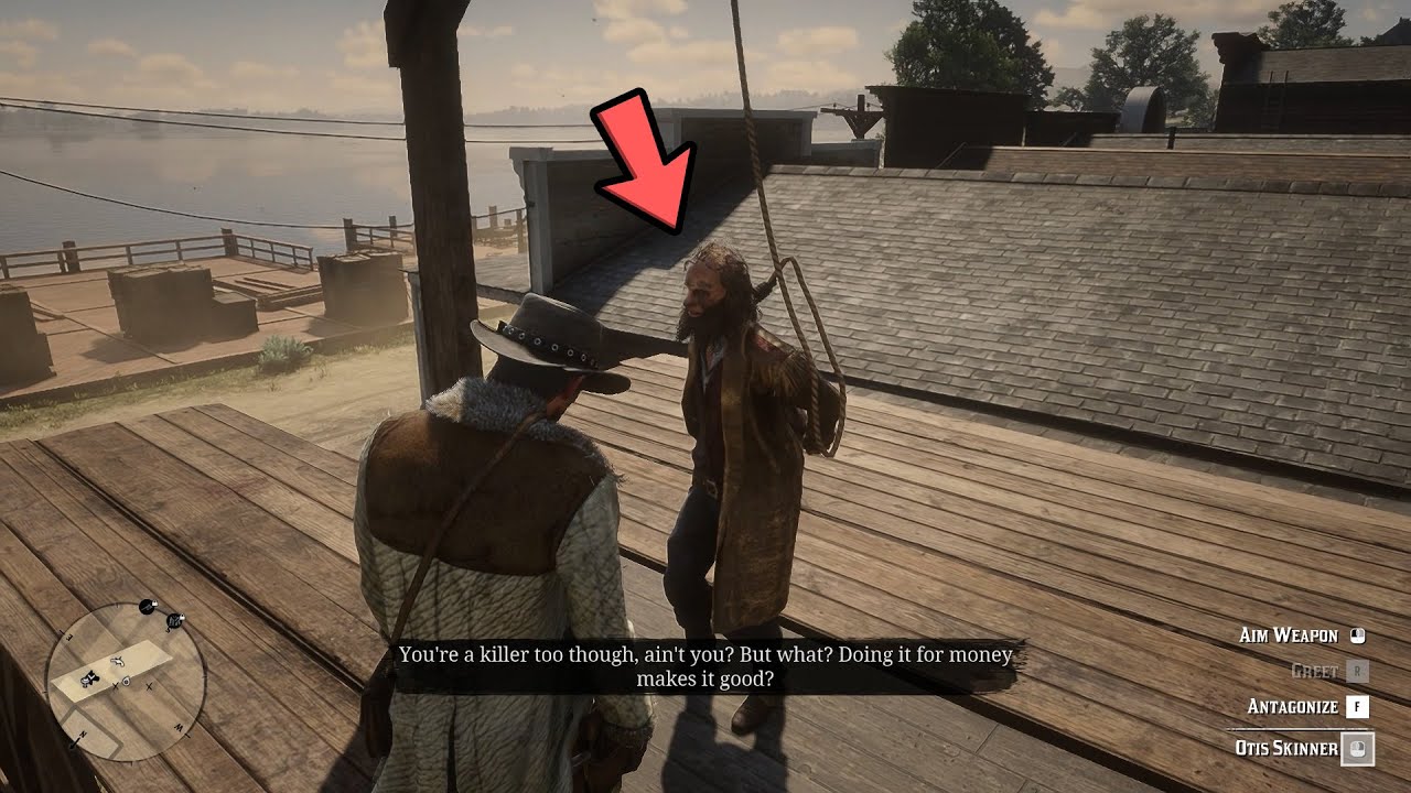 What happens if you save Otis Skinner from hanging? - RDR2 - YouTube