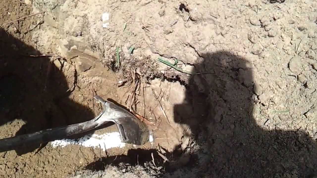 NEW SEPTIC LID AND OLD CLAY TILE PIPE BEING REPAIRED BY ASAP SEPTIC ...