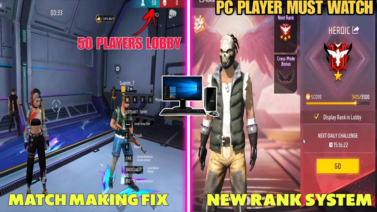 How To Get 50 Player Lobby In Free Fire Pc | Match Making Problem In Free Fire Pc #freefirepc ...
