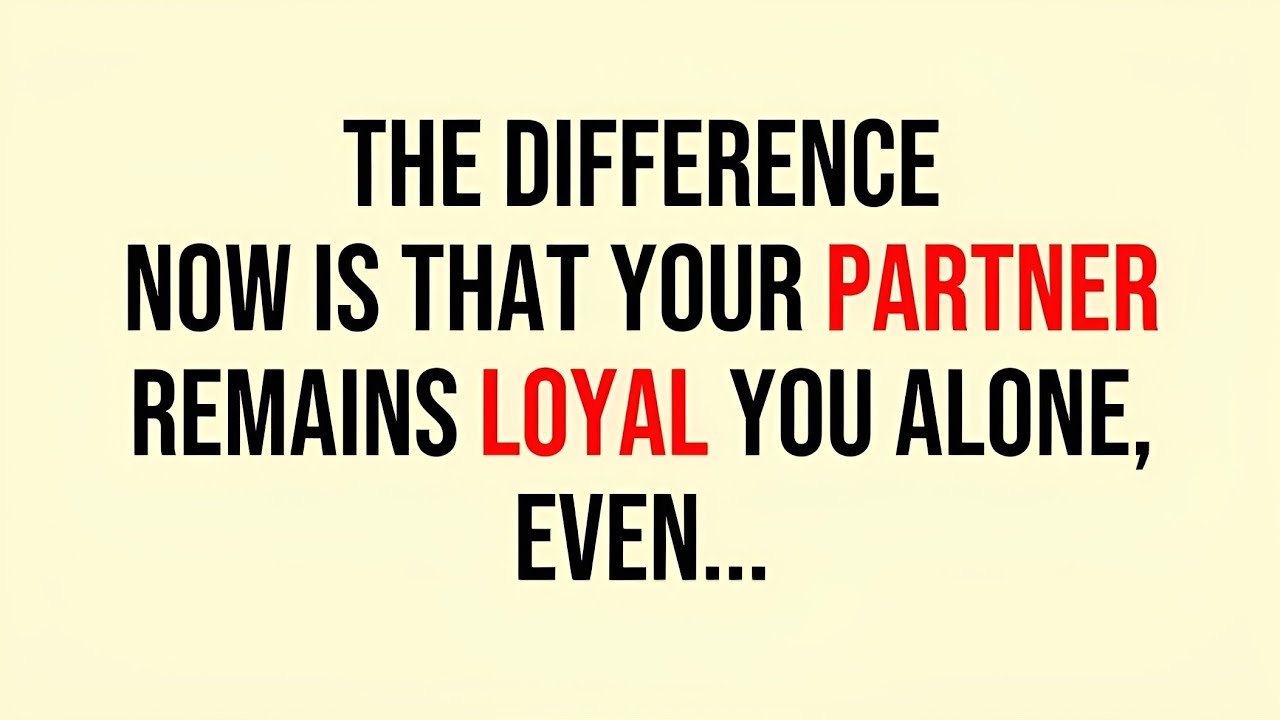 🔴 THE DIFFERENCE NOW IS THAT YOUR PARTNER REMAINS LOYAL YOU ALONE, EVEN ...