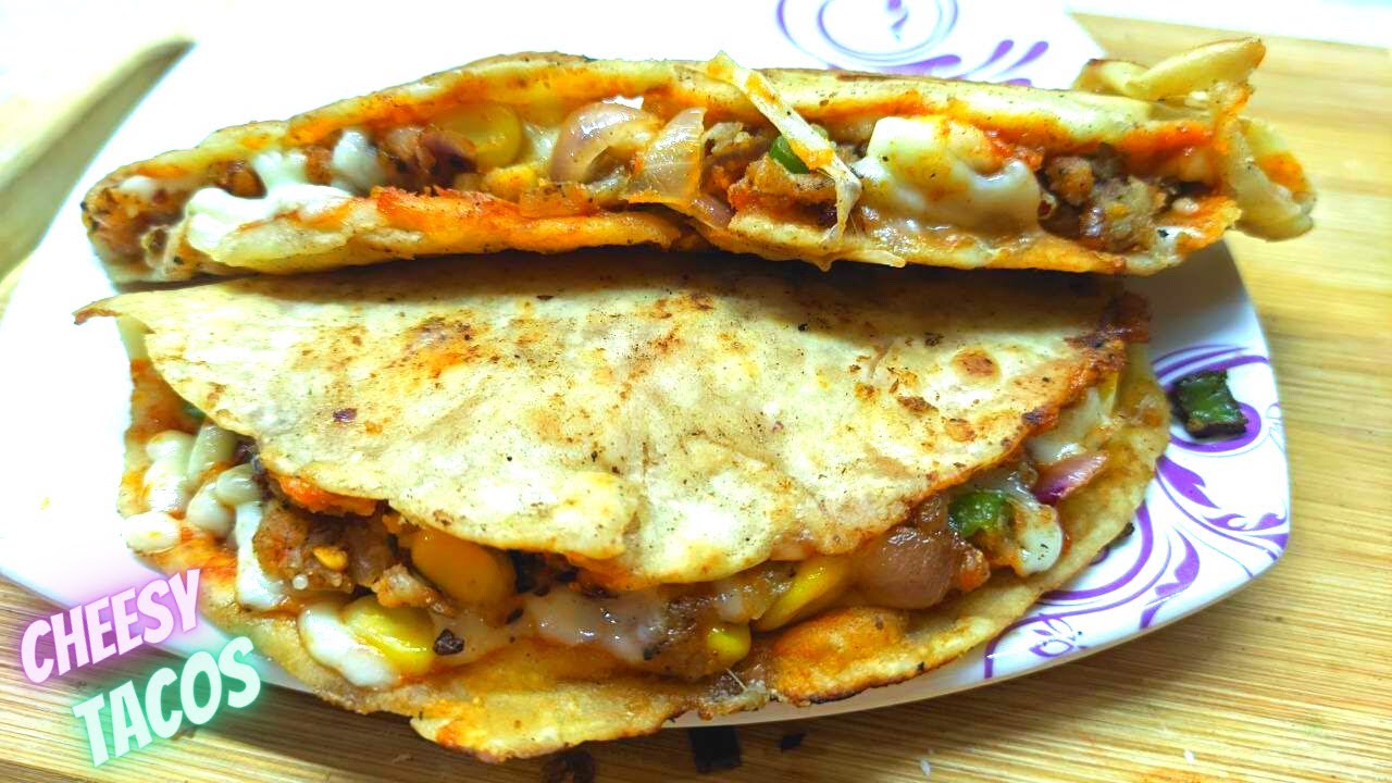 Taco Mexicana - Homemade Dominos Style in Tawa || tacos recipe || Tacos ...