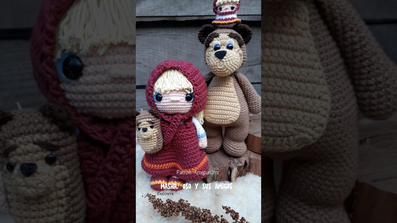 Patron amigurumi para tejer a Crochet de Masha y el Oso - YouTube