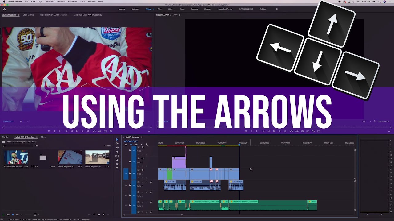 Premiere Pro Quick Tip: Using Arrow Keys - YouTube