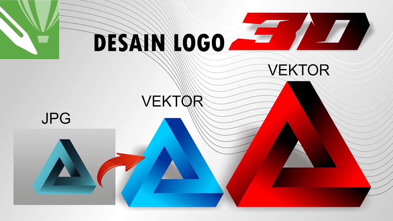 DESAIN LOGO 3D DI CORELDRAW || by @emankdesain - YouTube