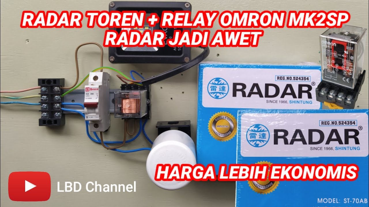 Cara Pasang Radar Otomatis Tandon Air ke Relay - YouTube