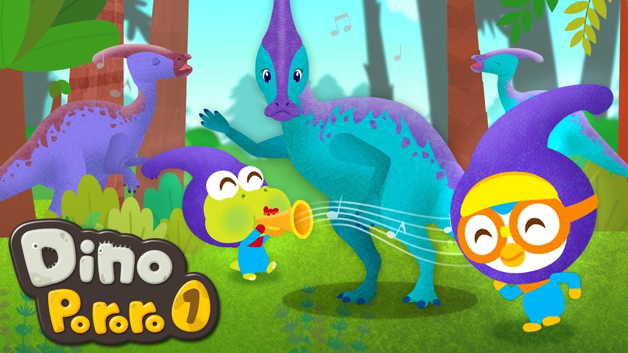 Pororo Dinosaur Adventure Season 1 | The Great Roar of Parasaurolophus ...