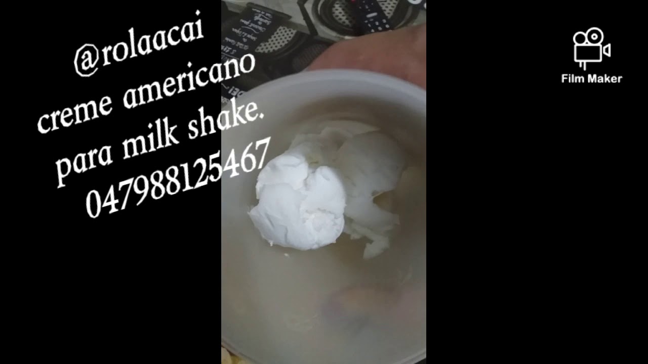 creme americano a base para milk shakes - YouTube