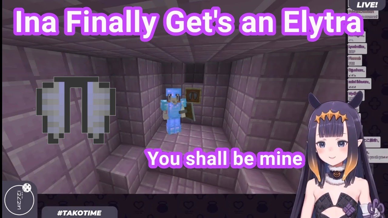 Ina Finally Get's an Elytra - YouTube