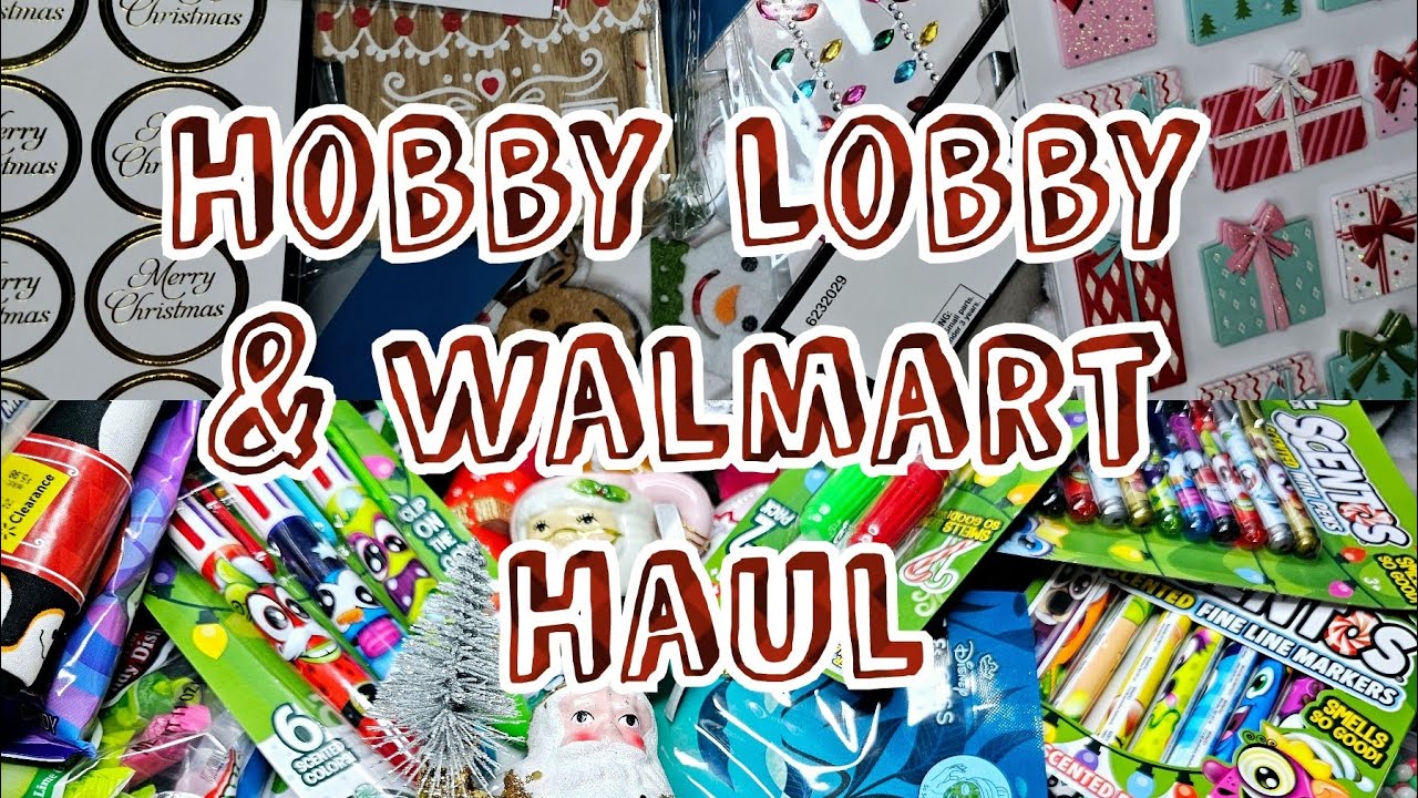 Hobby Lobby & Walmart Christmas Haul 🎄 - YouTube