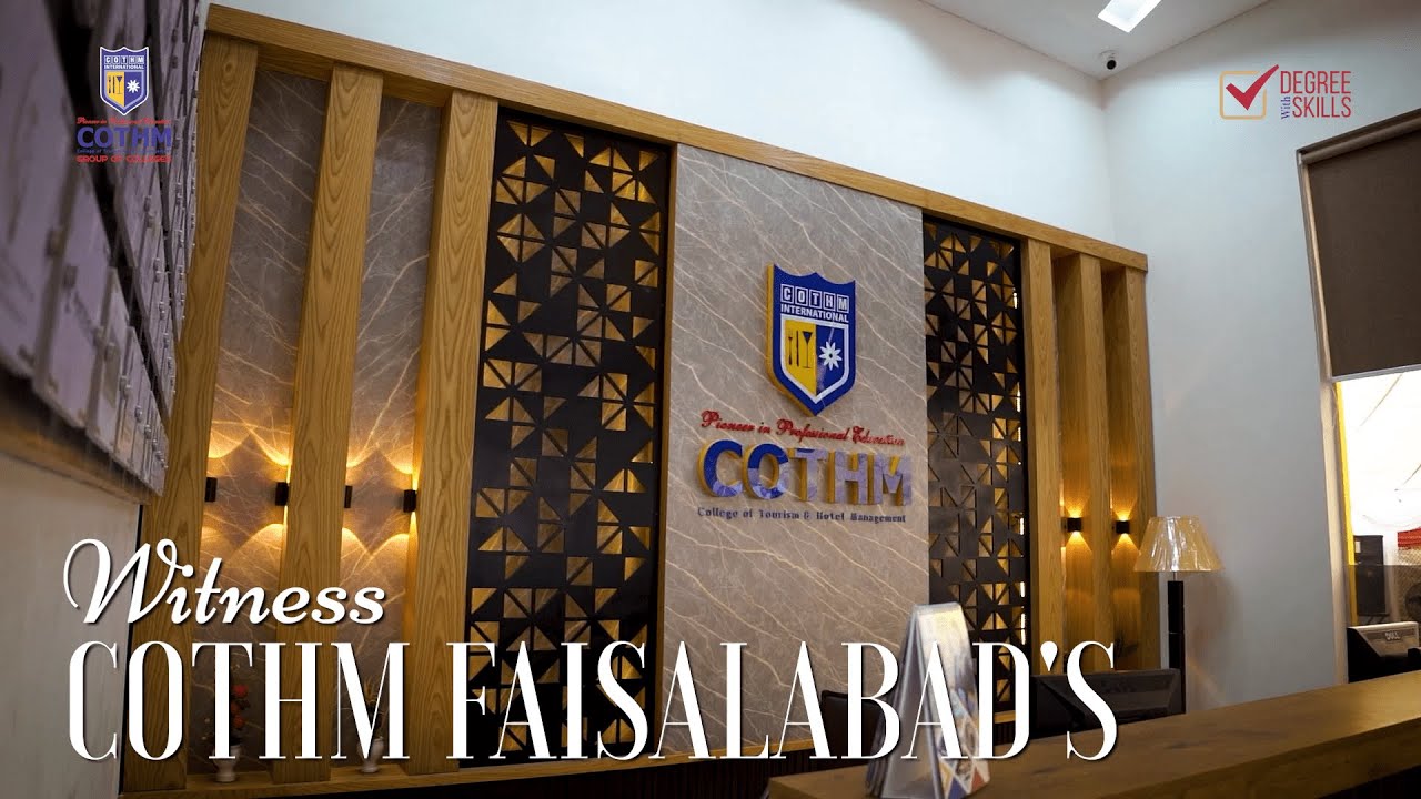 COTHM has proudly inaugurated its esteemed campus in Faisalabad - YouTube