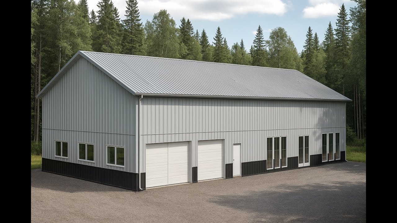 Modern 40x80 Two-Story Barndominium Kit [With Garage] - YouTube