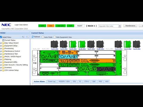How to Login NEC IDU and Overview. NEC iPasolink Commisioning. # ...