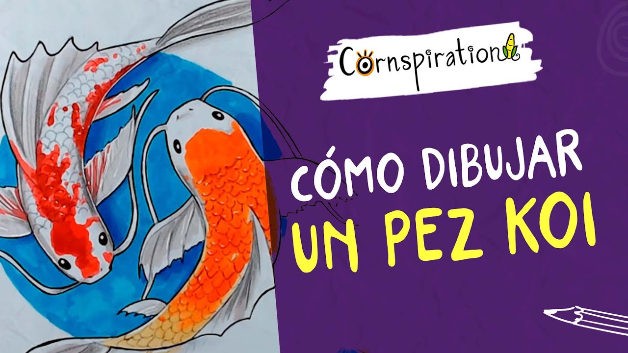 Cómo dibujar un Pez Koi 👨‍🎨👩‍🎨 Paso a Paso - YouTube