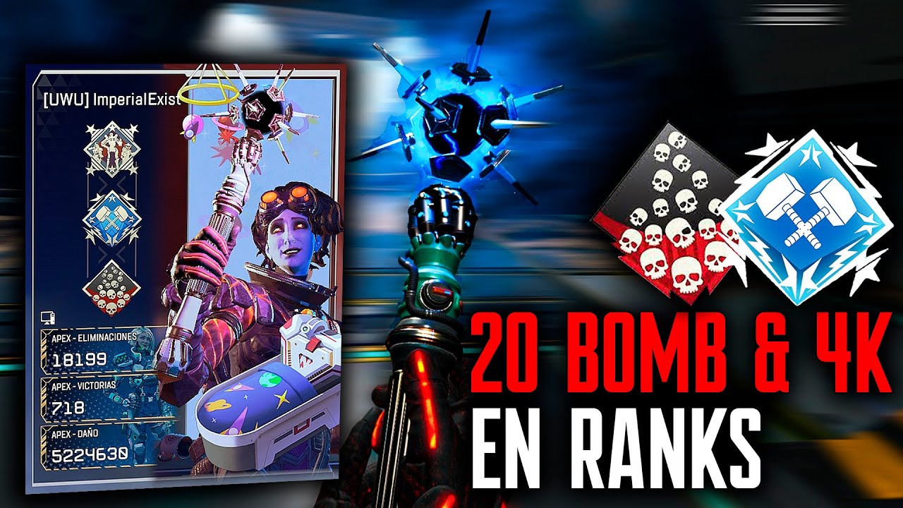 Apex Legends: Sacando 20 BOMB y 4K en RANKS y OBTENIENDO mi segunda ...