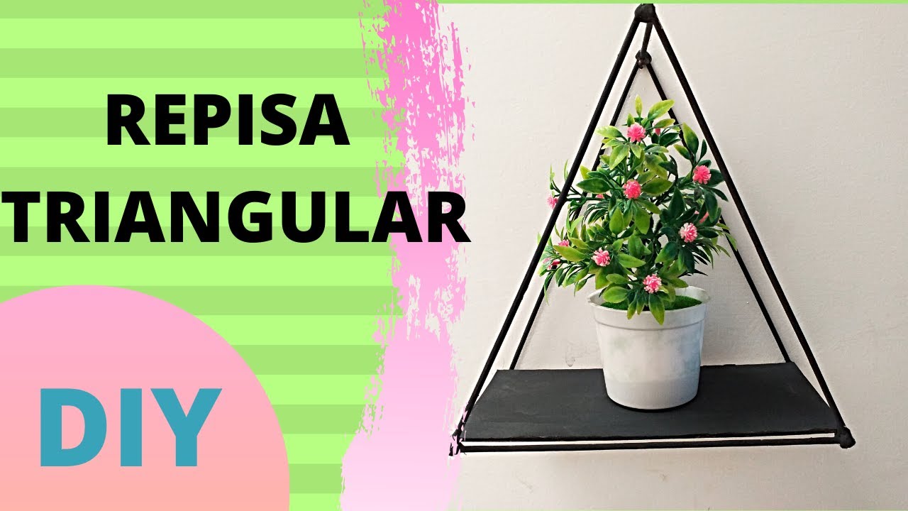 REPISA TRIANGULAR DIY ESTANTE | REPISA FLOTANTE - YouTube