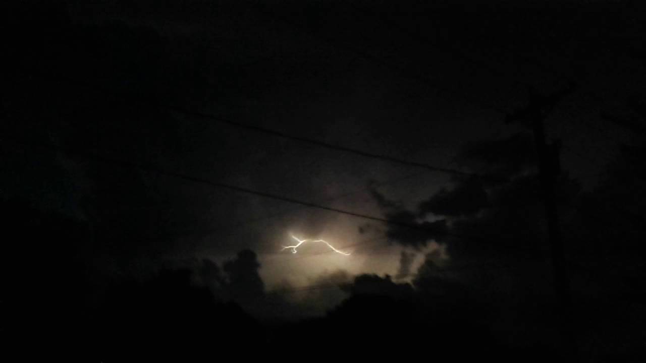 Lightning,incoming storm - YouTube