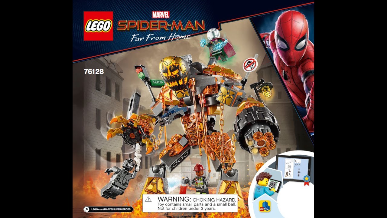 LEGO Instructions | Marvel | 76128 | Molten Man Battle | Spider-Man ...