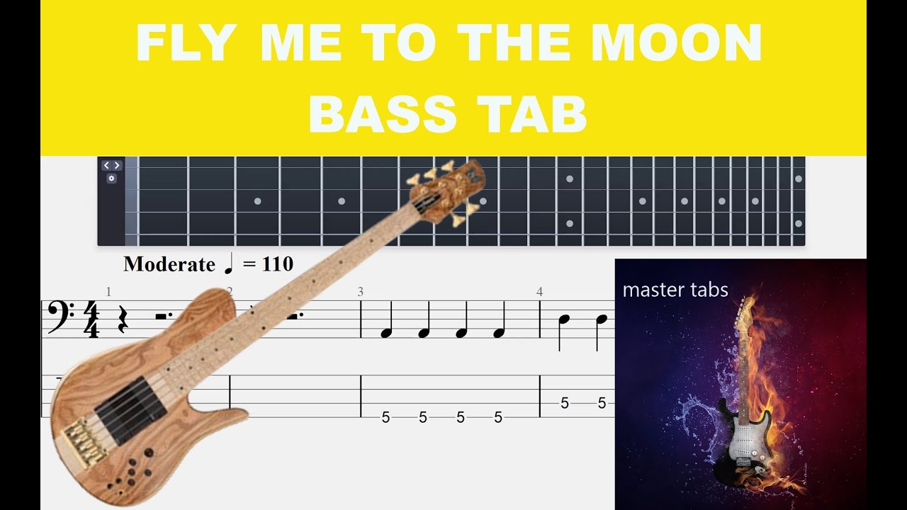 FLY ME TO THE MOON | #franksinatra #| BASS Tab | #tutorial # ...