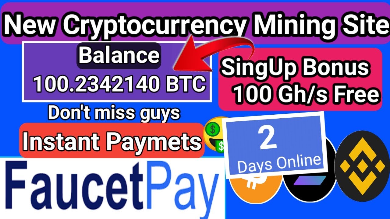 New Cryptocurrency Mining Site |SingUp 100G/hs Bonus | Zero Invest ...