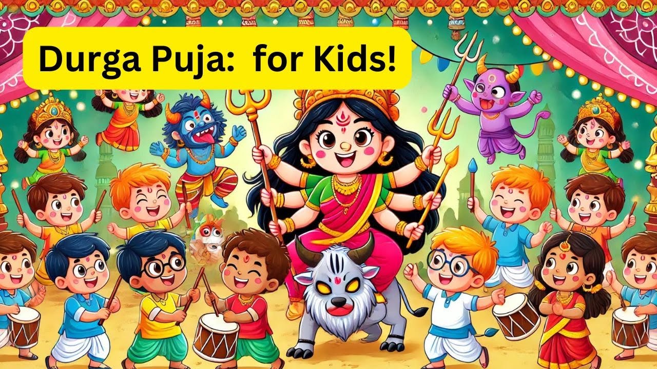 Durga Puja: Fun, Courage, and Celebration for Kids! - YouTube