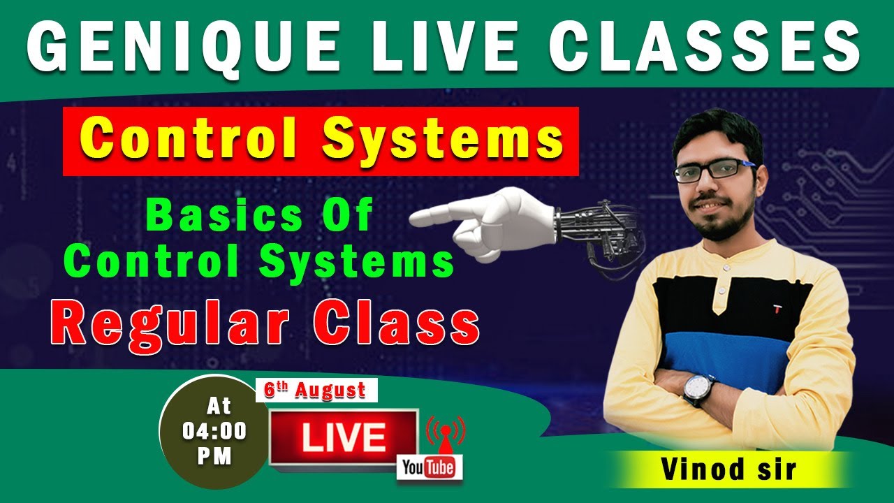 GATE 2021 I Control Systems I Basics of Control System I Live Session ...