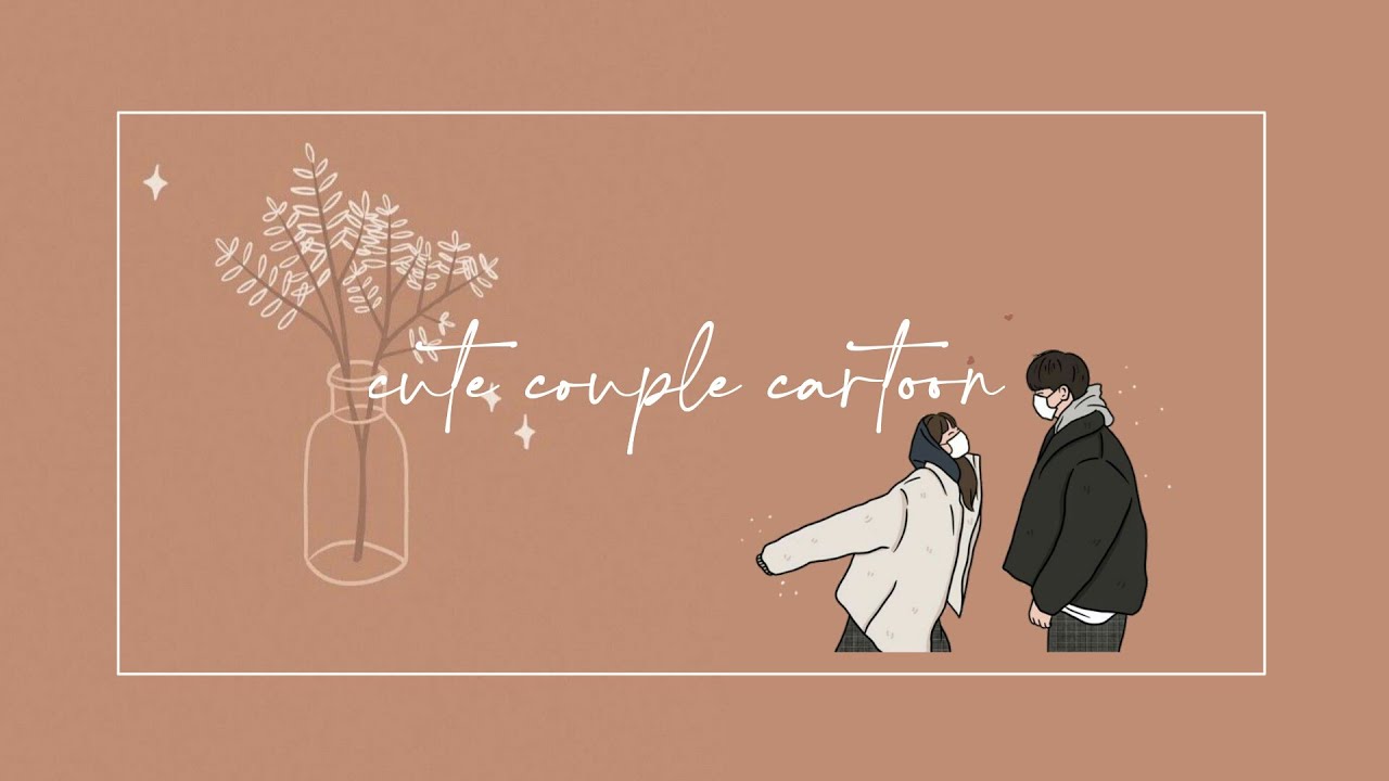 CUTE INTRO CARTOON COUPLE TEMPLATE | NO TEXT AND FREE TO USE - YouTube