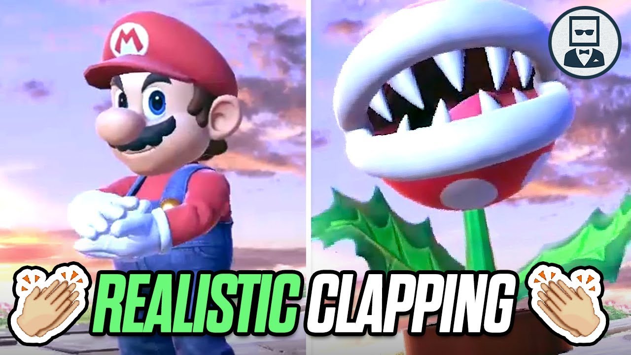 Smash Bros Ultimate Claps WITH REALISTIC AUDIO (Every Character) - YouTube