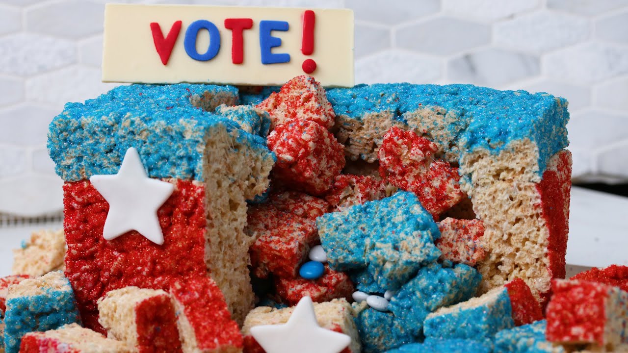 Crispie Voter Ballot Box Cake By Bliss and Baker - YouTube