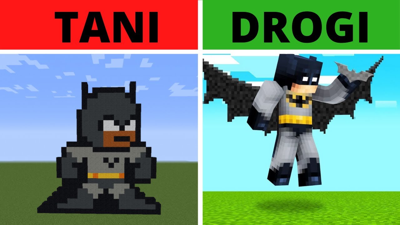 TANI vs DROGI BATMAN w MINECRAFT - YouTube
