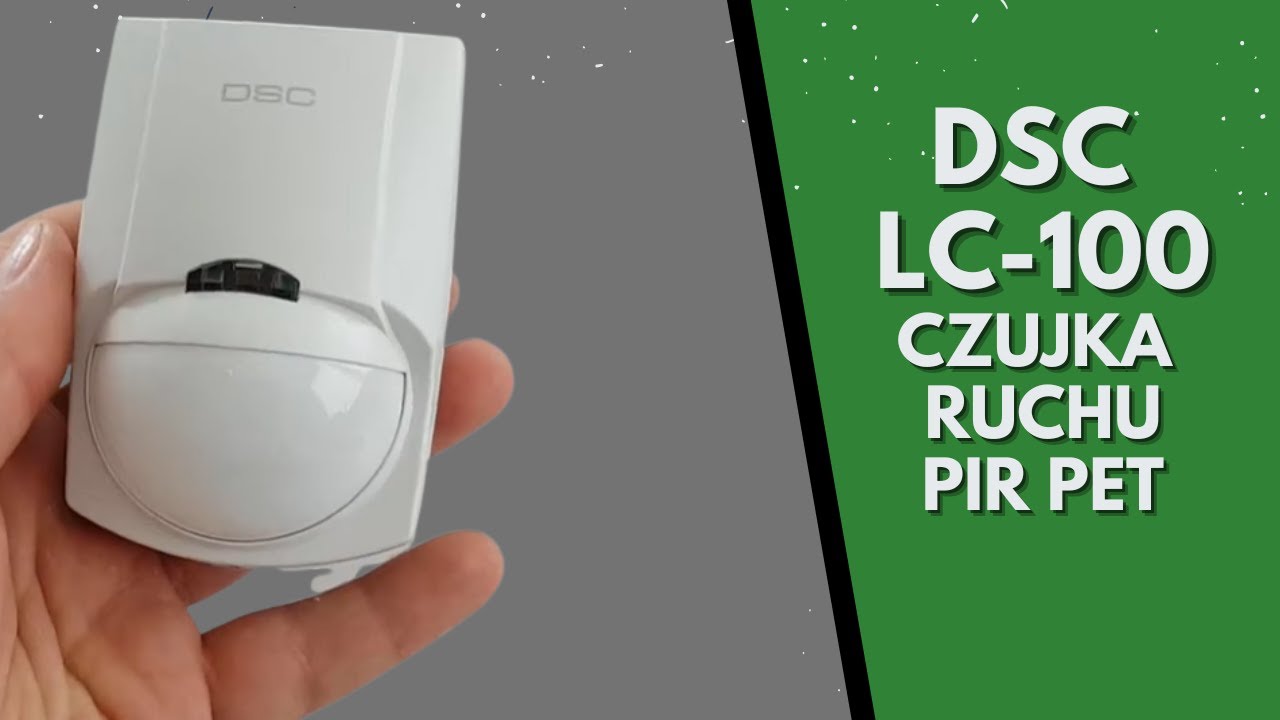 Czujka ruchu DSC LC-100PI - YouTube