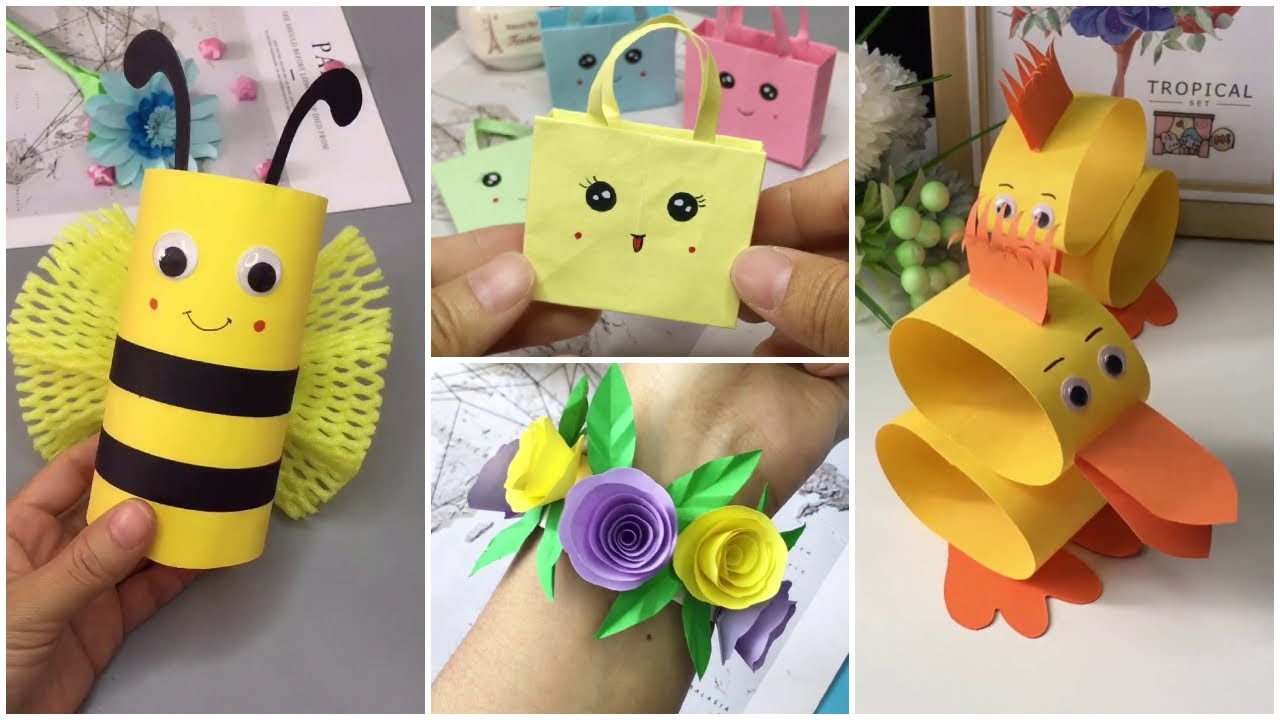 Easy Paper Crafts for Kids and Adults | DIY Fun Paper Craft Ideas Kids ...