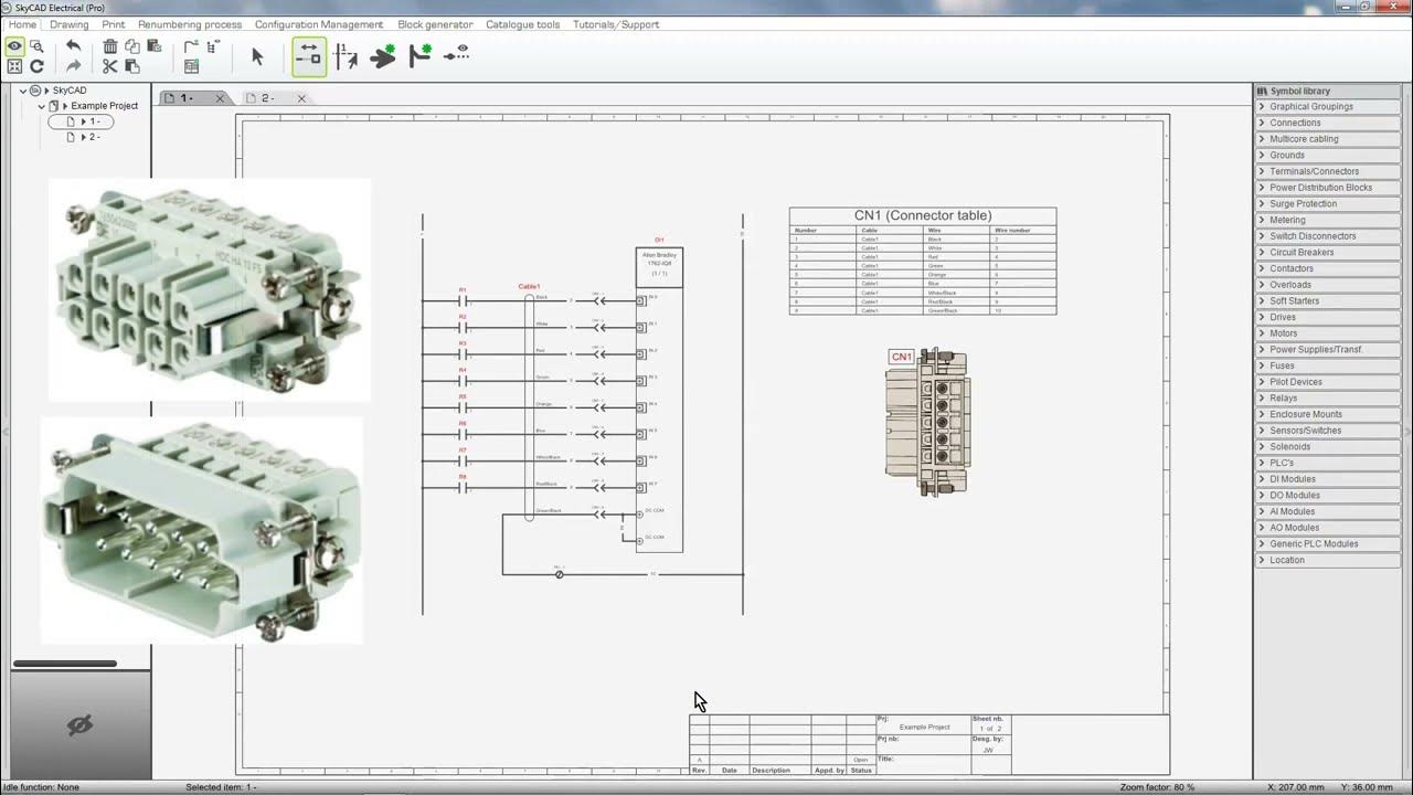 SkyCAD Electrical Advanced license features - YouTube