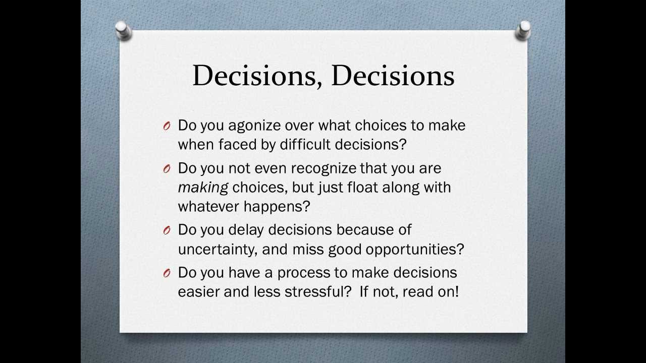 Six Questions Wise Choices - YouTube