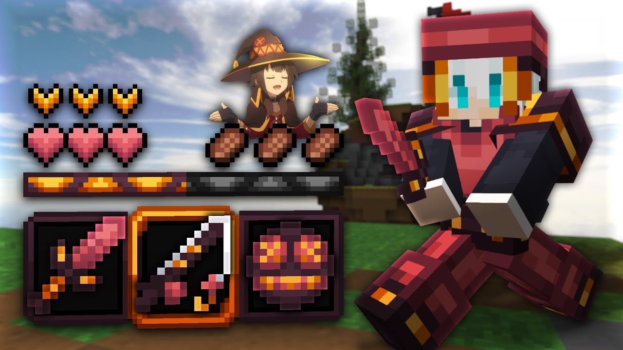 Megumin [16x] by MrKrqbs | MCPE PVP TEXTURE PACK 1.17+ - YouTube