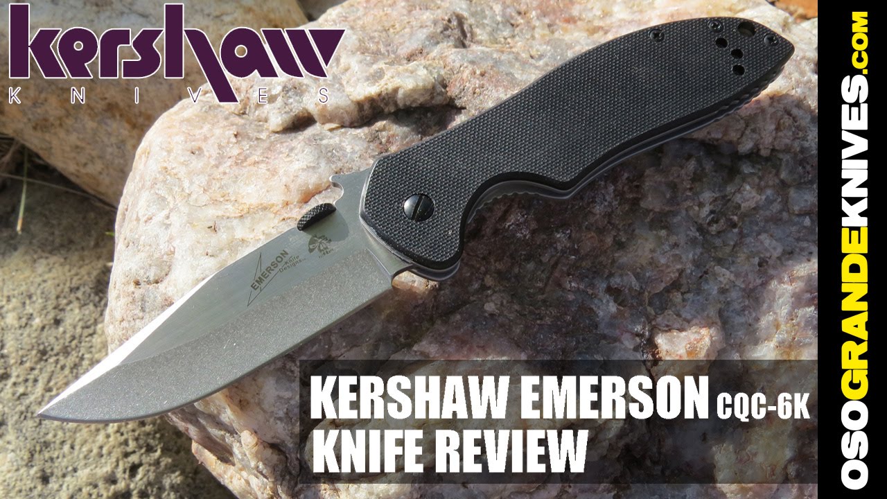 Kershaw Emerson CQC-6K Framelock Folding Knife Review | OsoGrandeKnives ...