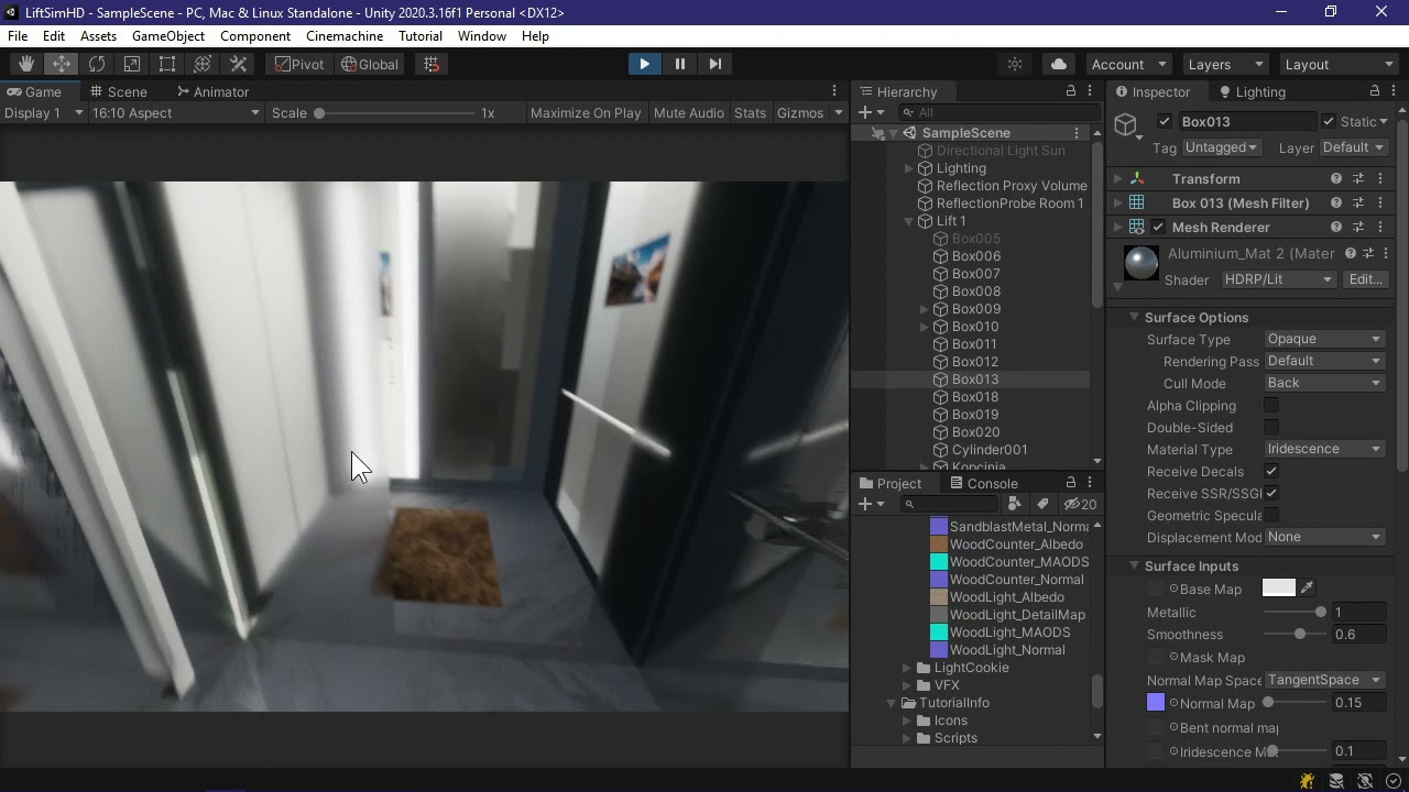 Unity HDRP Elevator Demo Scene - YouTube