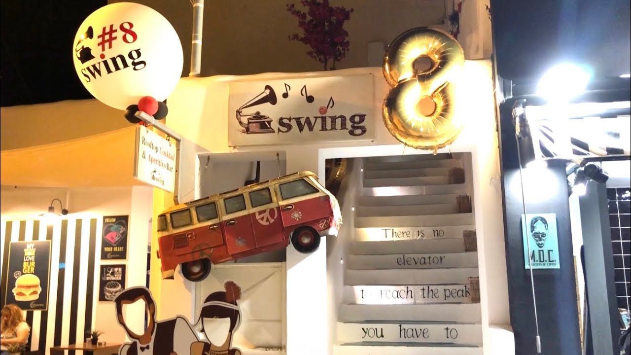 JULY 2020 - Naxos (Greece) Swing Cocktail Bar - YouTube