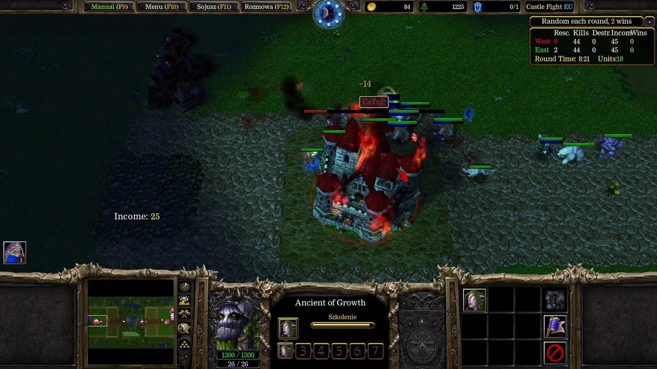 Castle Fight Warcraft 3 Fast Game - YouTube