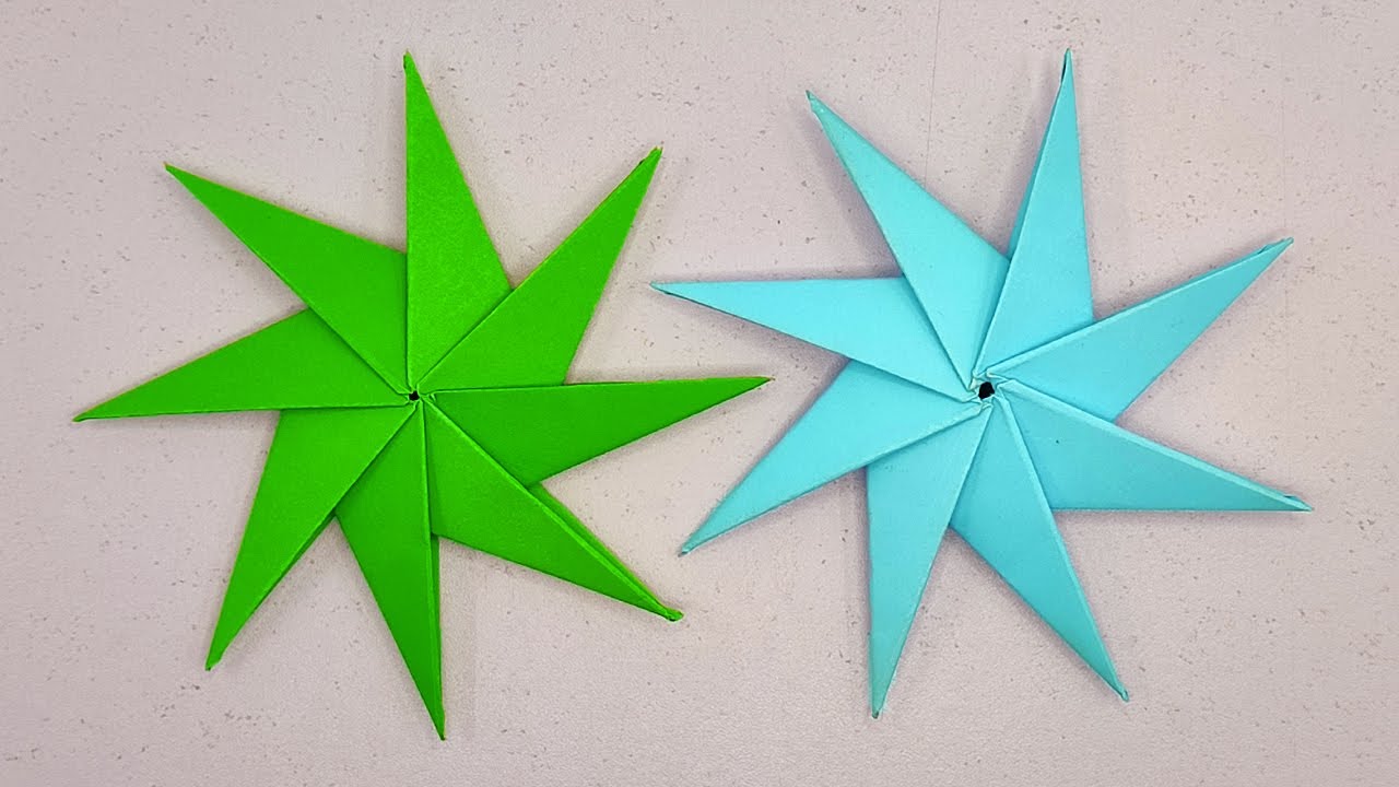 How to make origami paper stars for christmas | Christmas Decor ...