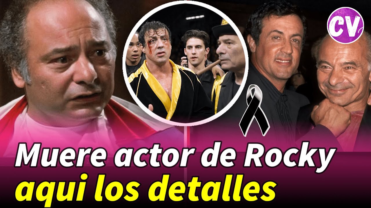 MUERE el ACTOR de Rocky Balboa, FAMOSA SAGA de Sylvester Stallone 😮😭💔🕊👇 ...