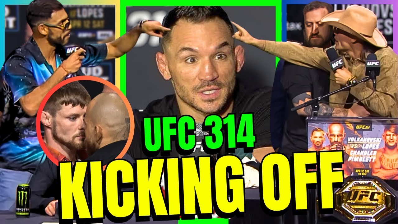 UFC 314 PRESS CONFERENCE GETS HEATED! 🔥 Fights Nearly Break Out! | Live ...