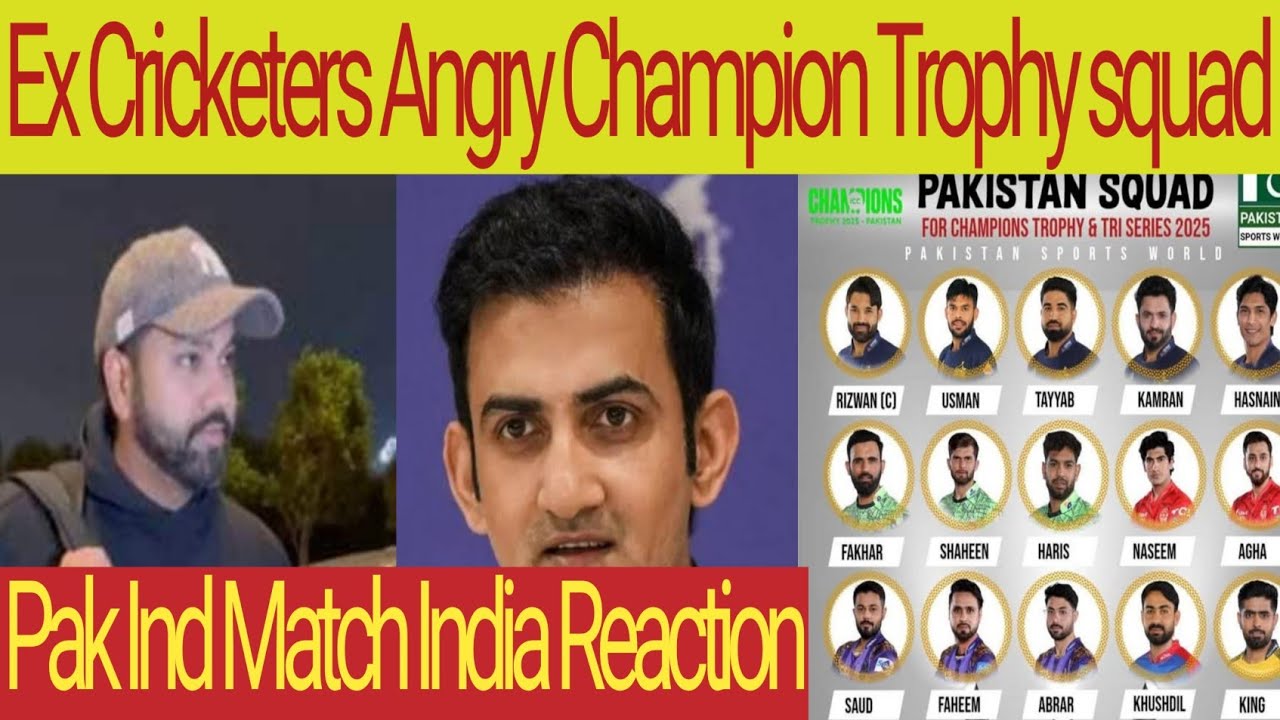 Cricketers Angry on Pakistan Champion Trophy Squad Selection| Rohit ...
