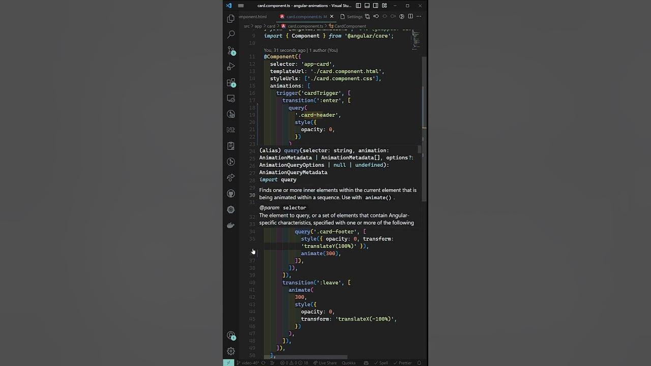 Combine Group With Query Method For Parallel Animations Angular16 Leelawebdev Angular Youtube