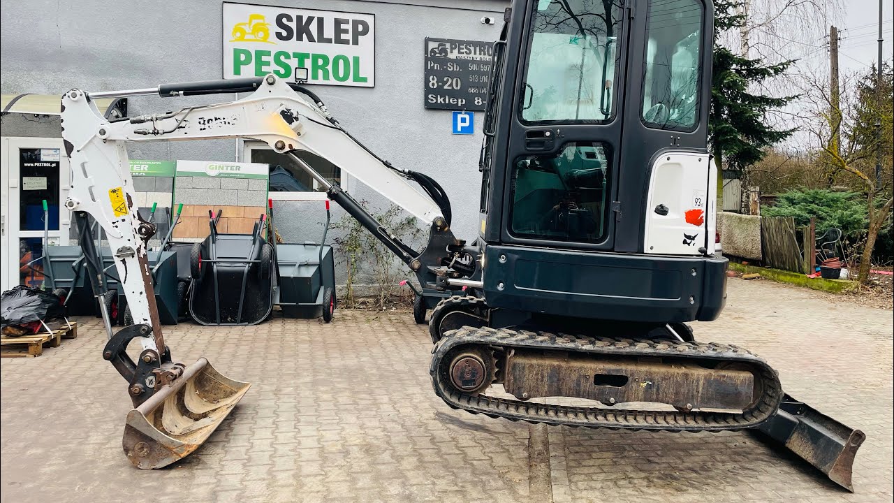 Minikoparka BOBCAT E25, 2017 rok, 2 łyżki, prezentacja/for sale *PESTROL* - YouTube