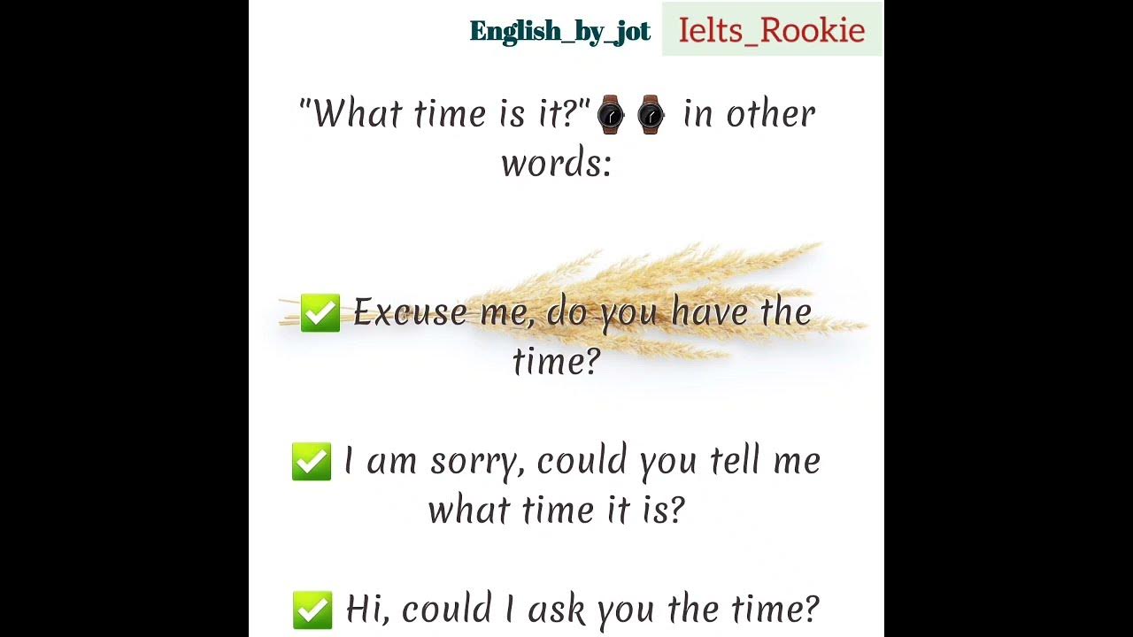 How To Ask Time englishspeaking ielts dailyenglish ieltsspeaking how-to-ask-time-englishspeaking-ielts-dailyenglish-ieltsspeaking
